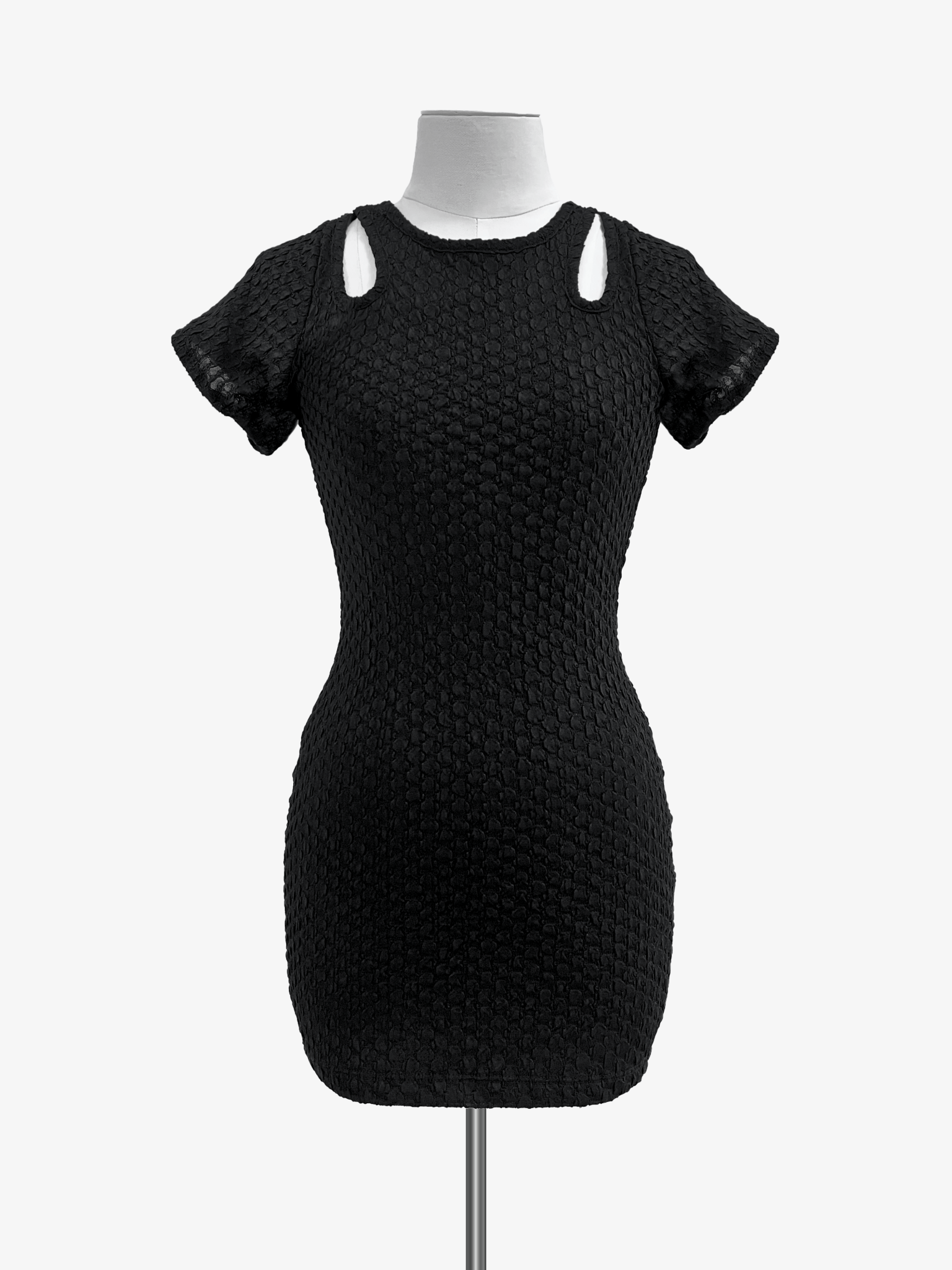 Cheryl Kids Black Textured Fitted Dress – NorthGirls